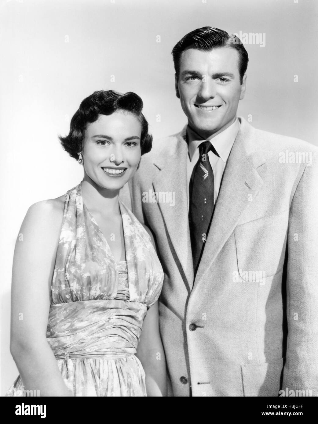 THE BOB MATHIAS STORY, (from left): Melba Mathias, Bob Mathias, 1954 ...