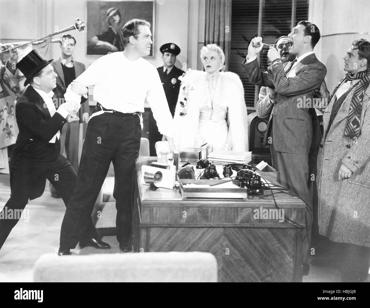 BOY MEETS GIRL, from left: Frank McHugh, Dick foran, Marie Wilson, Pat ...