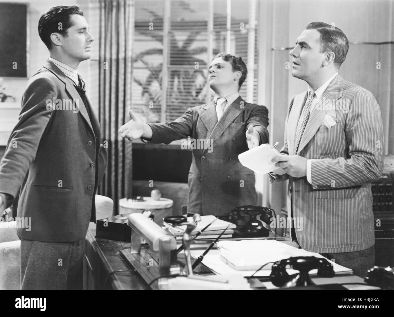 BOY MEETS GIRL, from left: Bruce Lester, James Cagney, Pat O'Brien ...