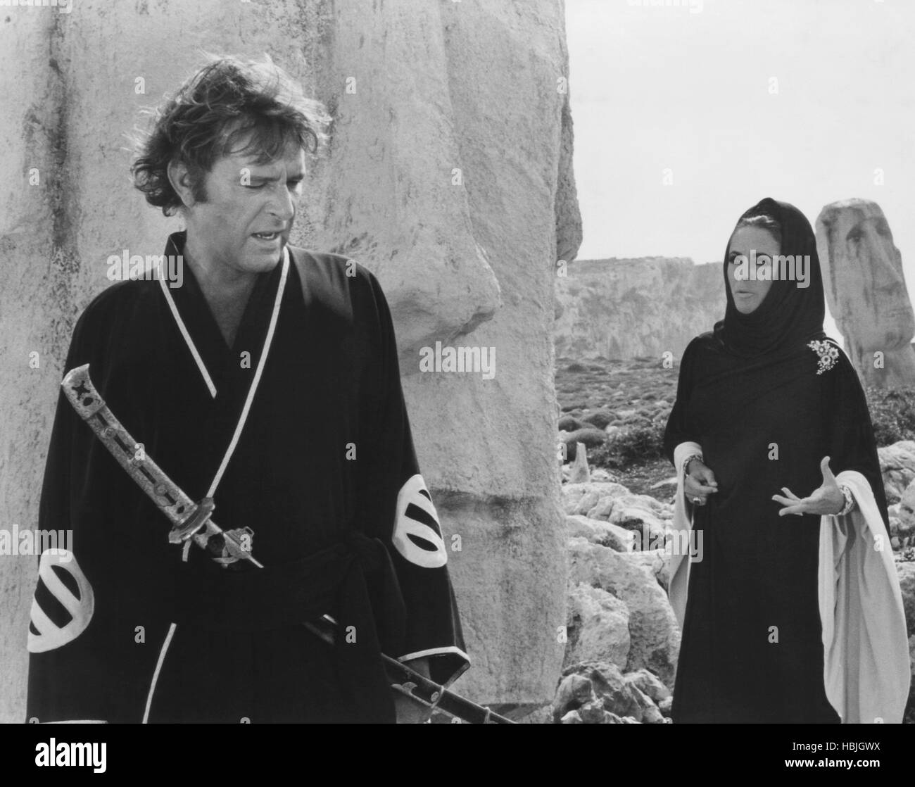 BOOM!, from left: Richard Burton, Elizabeth Taylor, 1968 Stock Photo ...