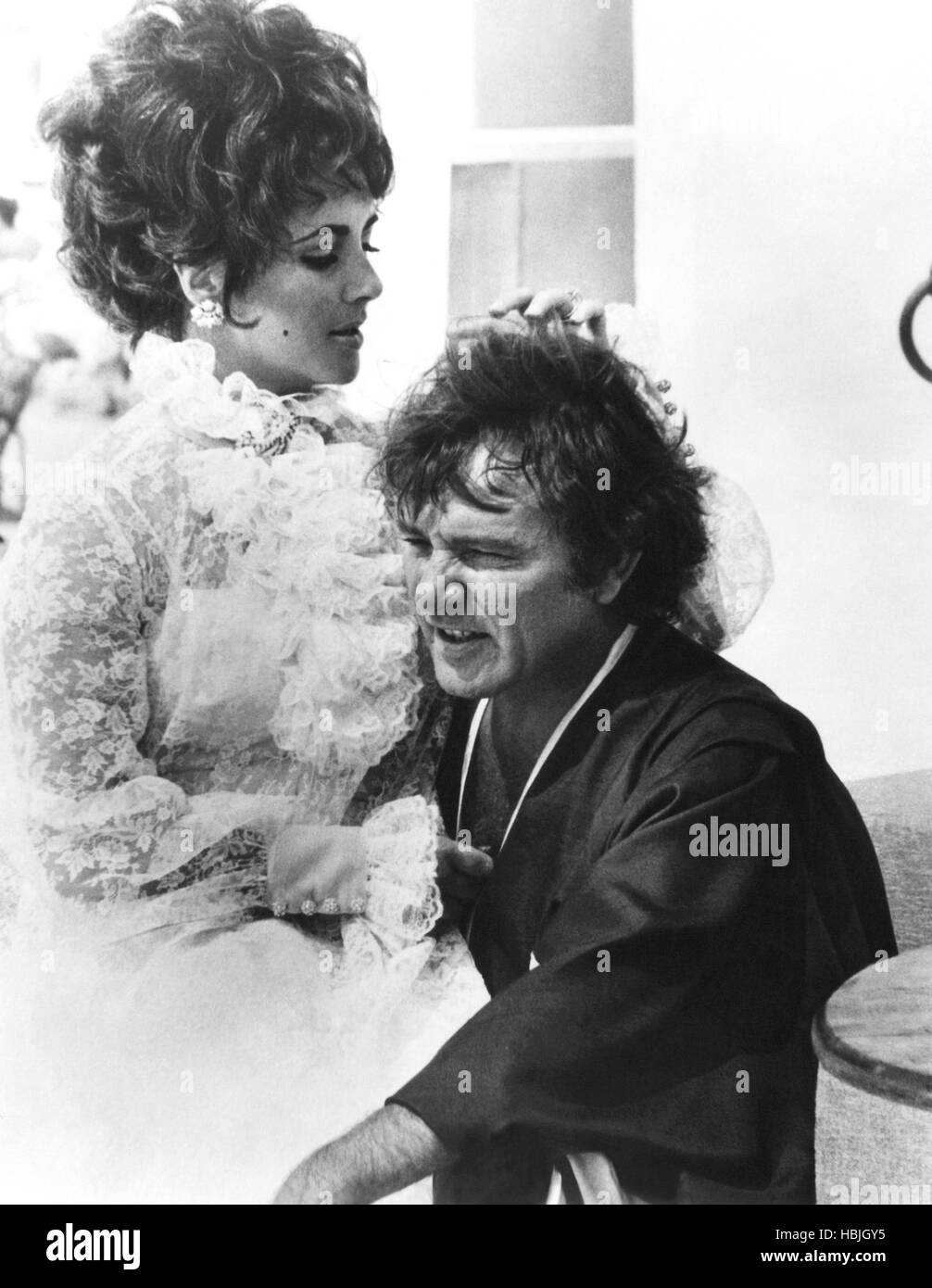 BOOM!, from left, Elizabeth Taylor, Richard Burton, 1968 Stock Photo ...
