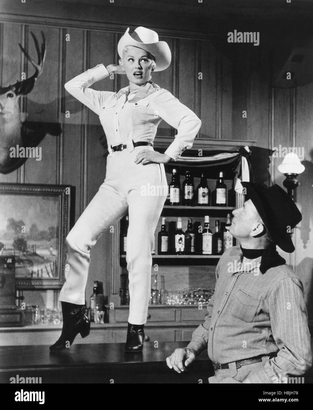 BORN RECKLESS, from left: Mamie Van Doren, John Epper, 1958 Stock Photo - Alamy