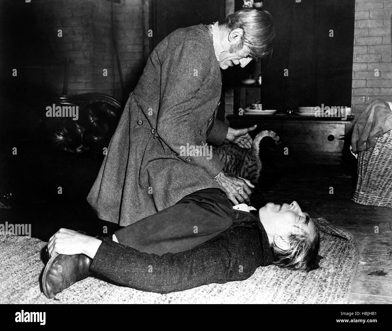 THE BODY SNATCHER, Boris Karloff, Bela Lugosi, 1945, murder Stock Photo ...