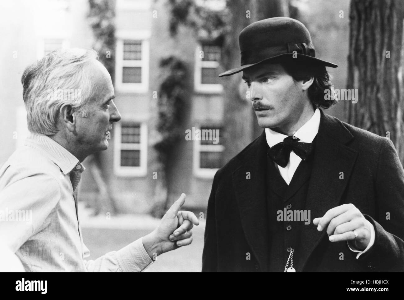 THE BOSTONIANS, from left, director James Ivory, Christopher Reeve, on ...