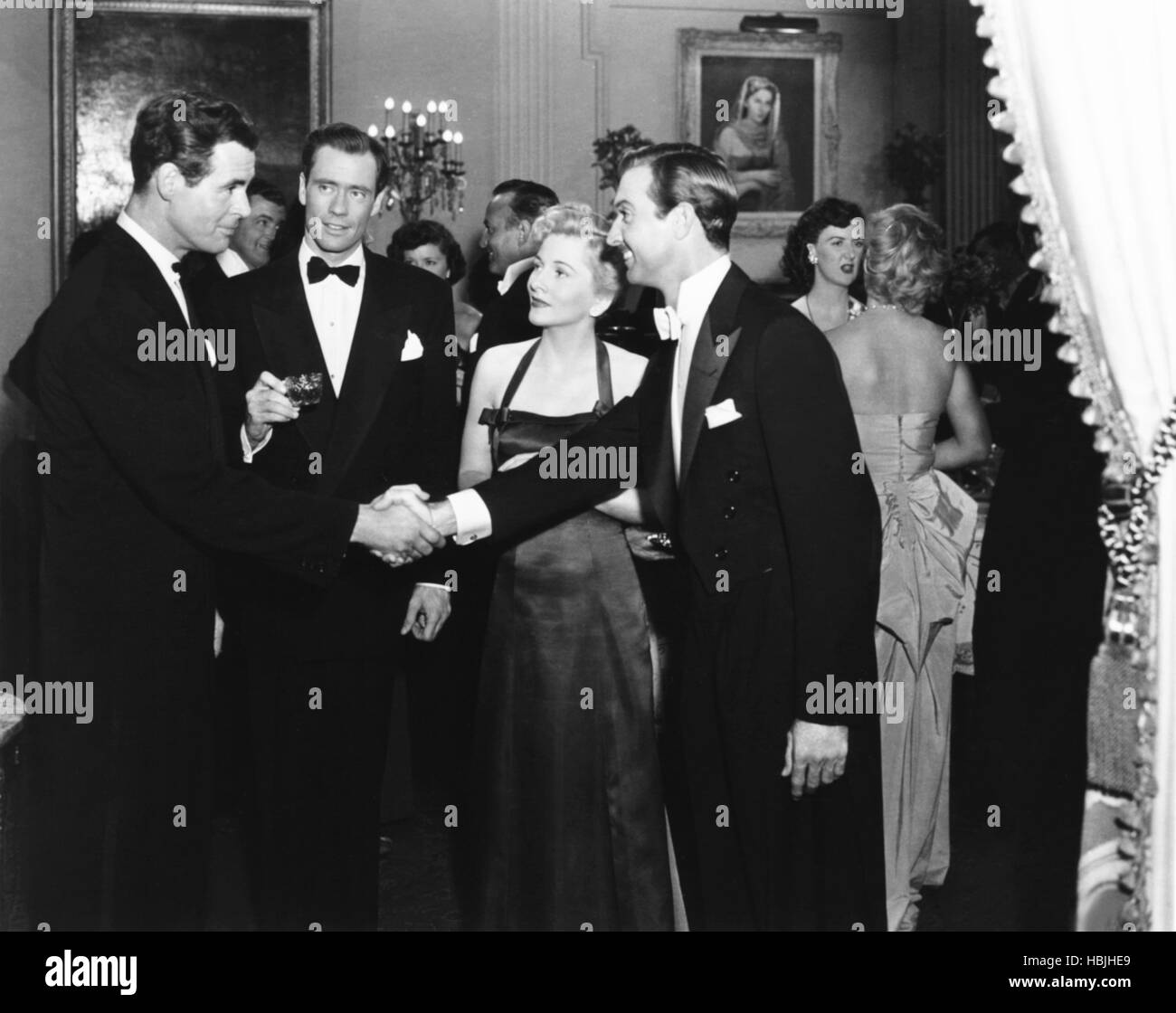 BORN TO BE BAD, from left, Robert Ryan, Mel Ferrer, Joan Fontaine ...