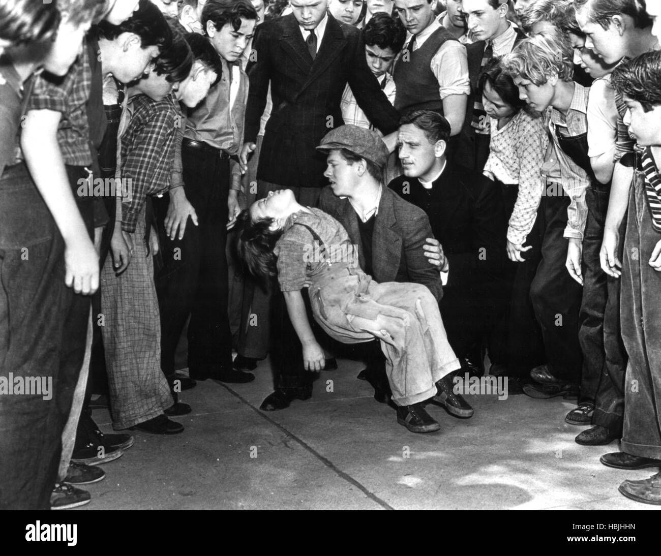 BOYS TOWN, Bobs Watson, Mickey Rooney, Spencer Tracy, 1938 Stock Photo ...