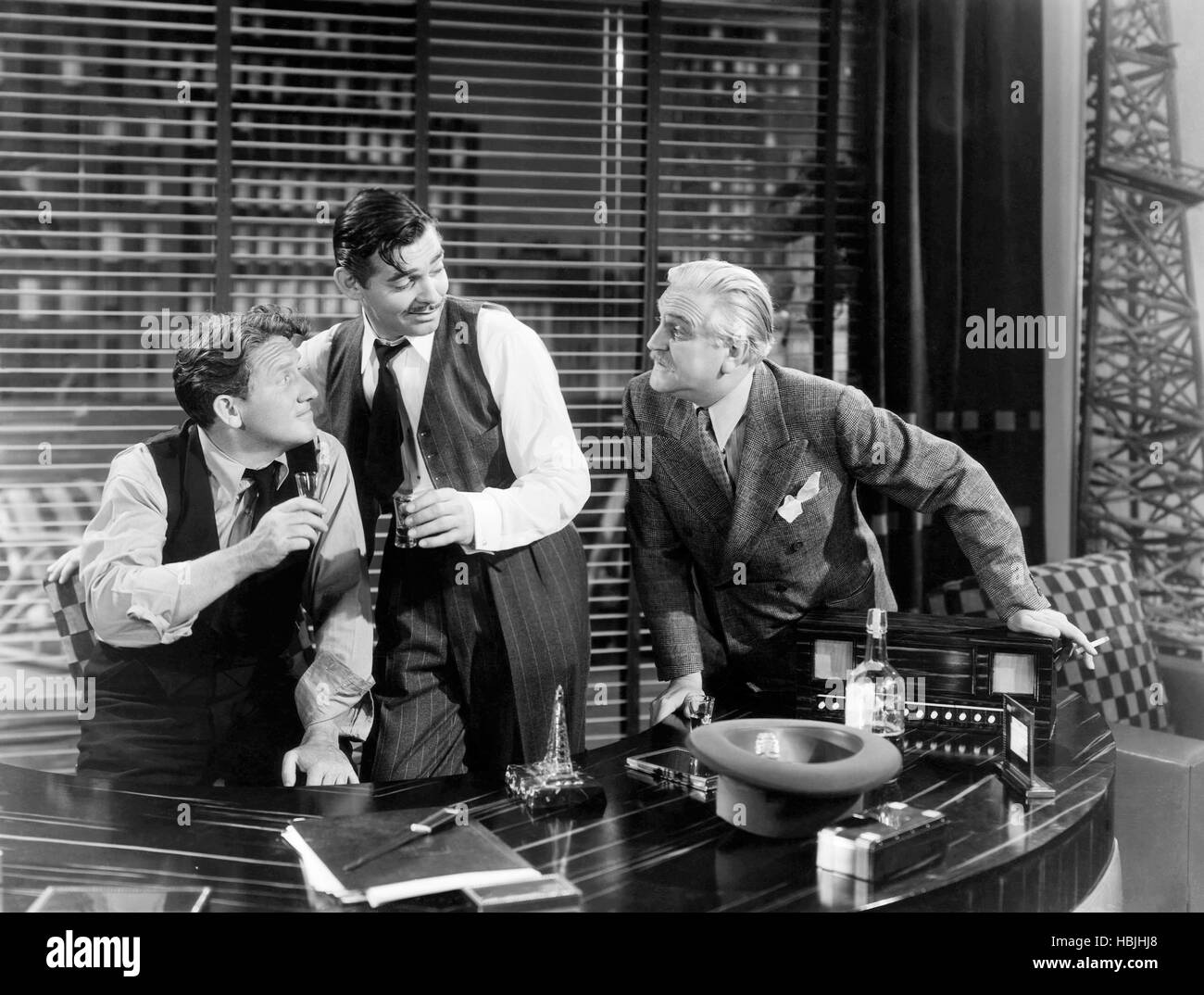 BOOM TOWN, Spencer Tracy, Clark Gable, Frank Morgan, 1940 Stock Photo ...