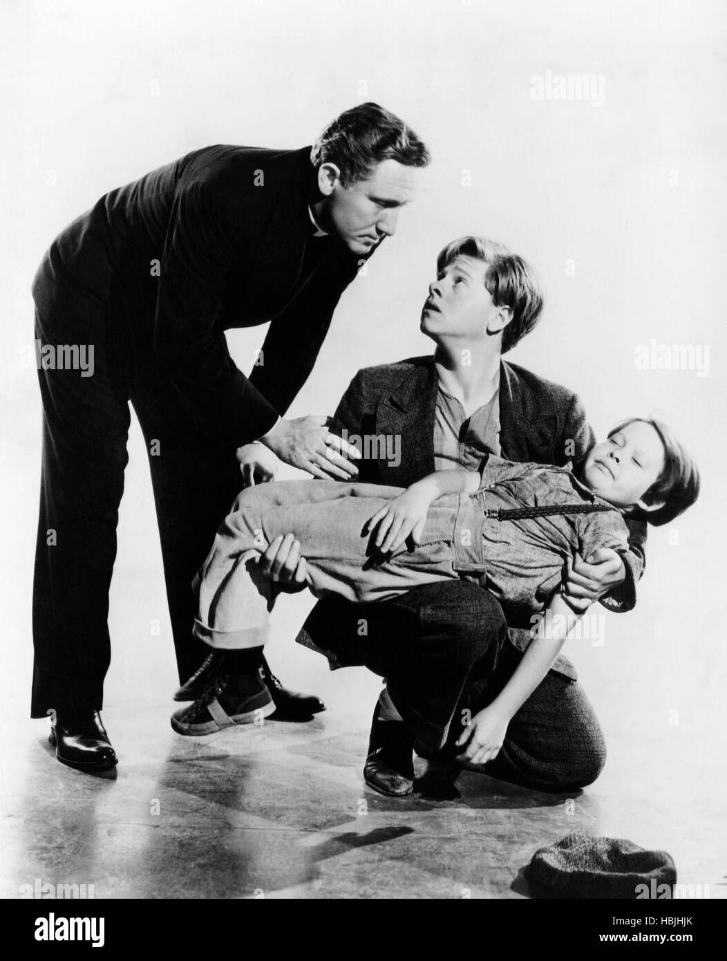 BOYS TOWN, Spencer Tracy, Mickey Rooney, Bobs Watson, 1938 Stock Photo ...