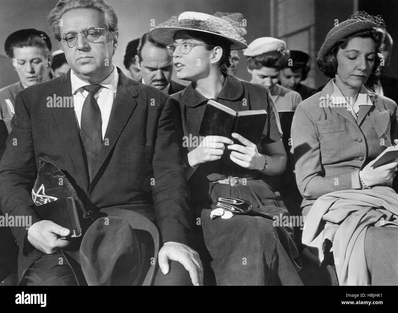 BORN TO BE LOVED, Hugo Haas, Carol Morris, (center), 1959 Stock Photo ...
