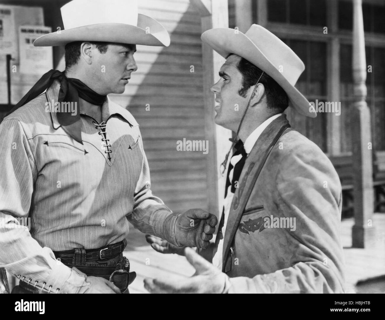BORDER TREASURE, from left: Tim Holt, Richard Martin, 1950 Stock Photo - Alamy