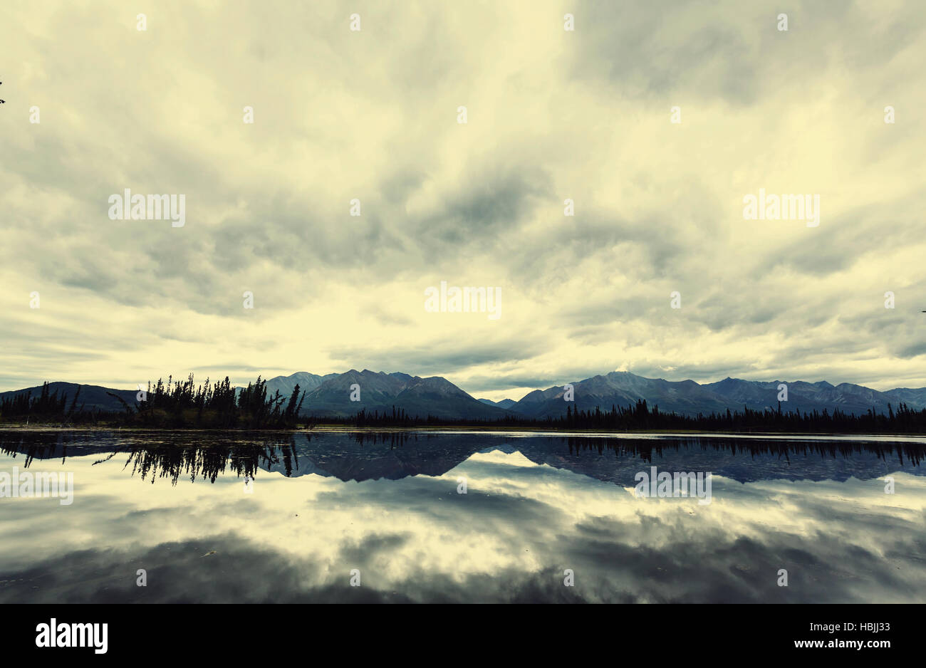 Lake in Alaska Stock Photo - Alamy