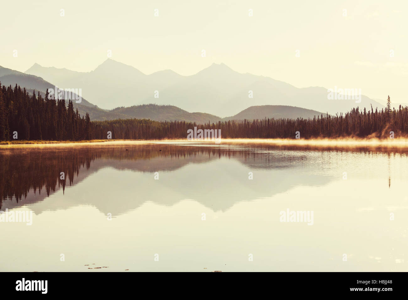 Lake in Alaska Stock Photo - Alamy