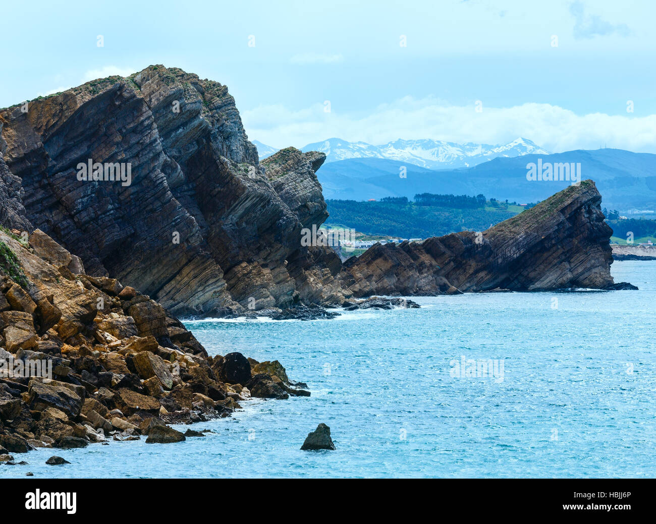 Ocean coastline landscape Stock Photo - Alamy