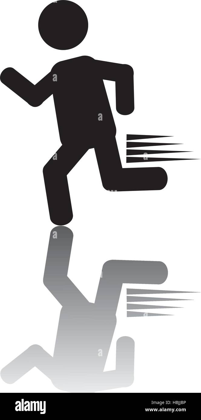 running pictogram icon image vector illustration design Stock Vector ...