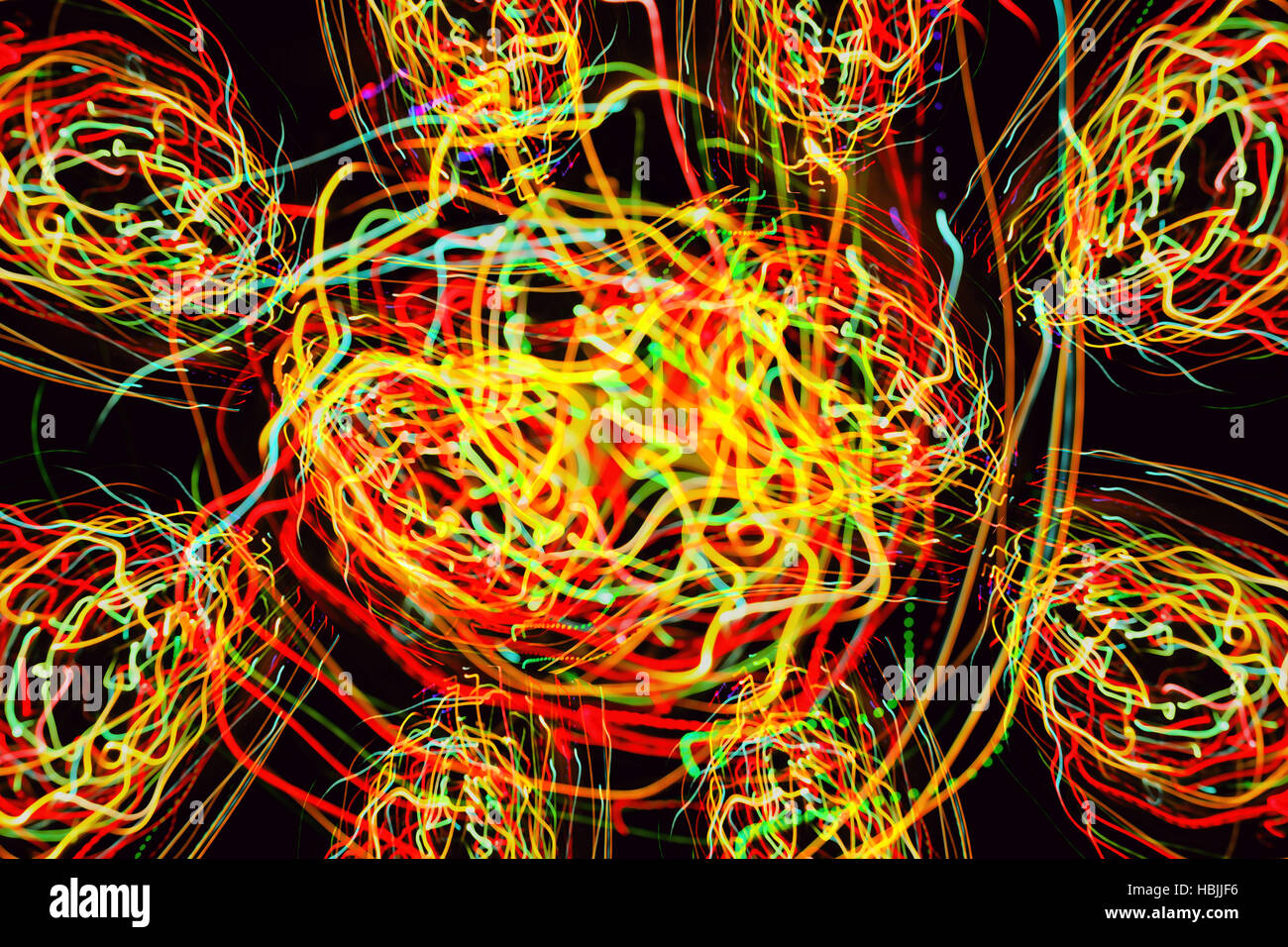 Abstract pattern of motion lights Stock Photo - Alamy