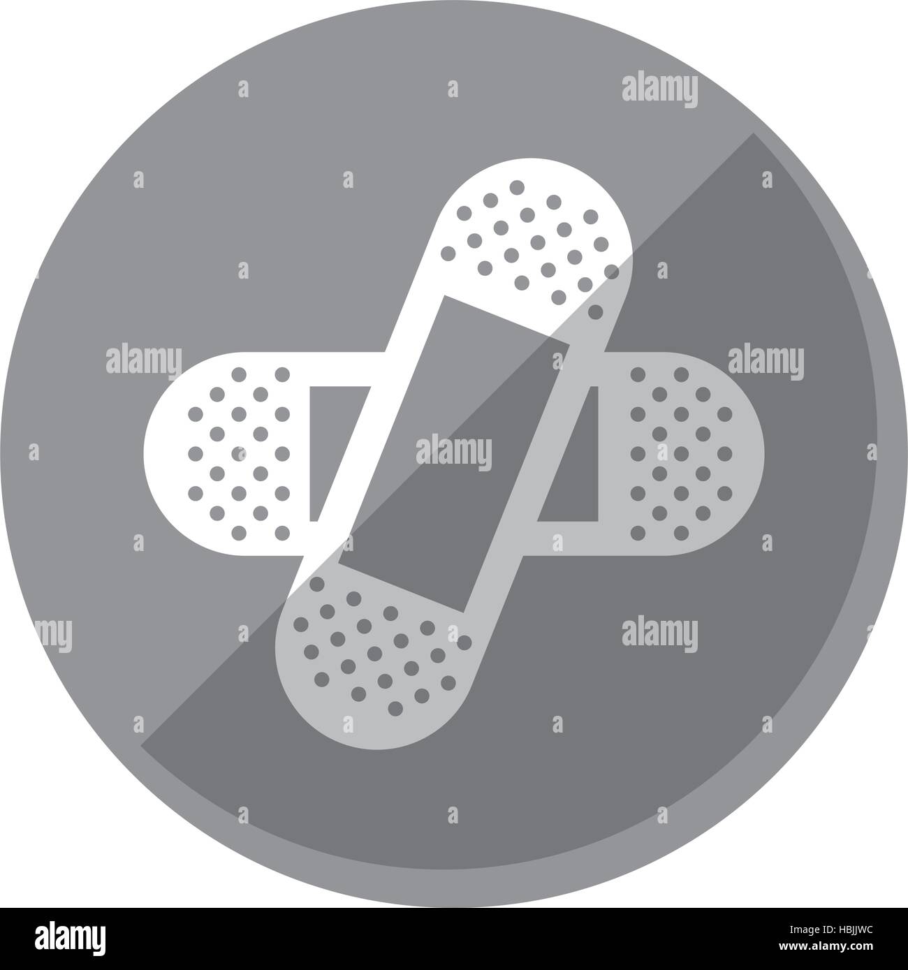 Crossed band aid Stock Vector Images - Alamy