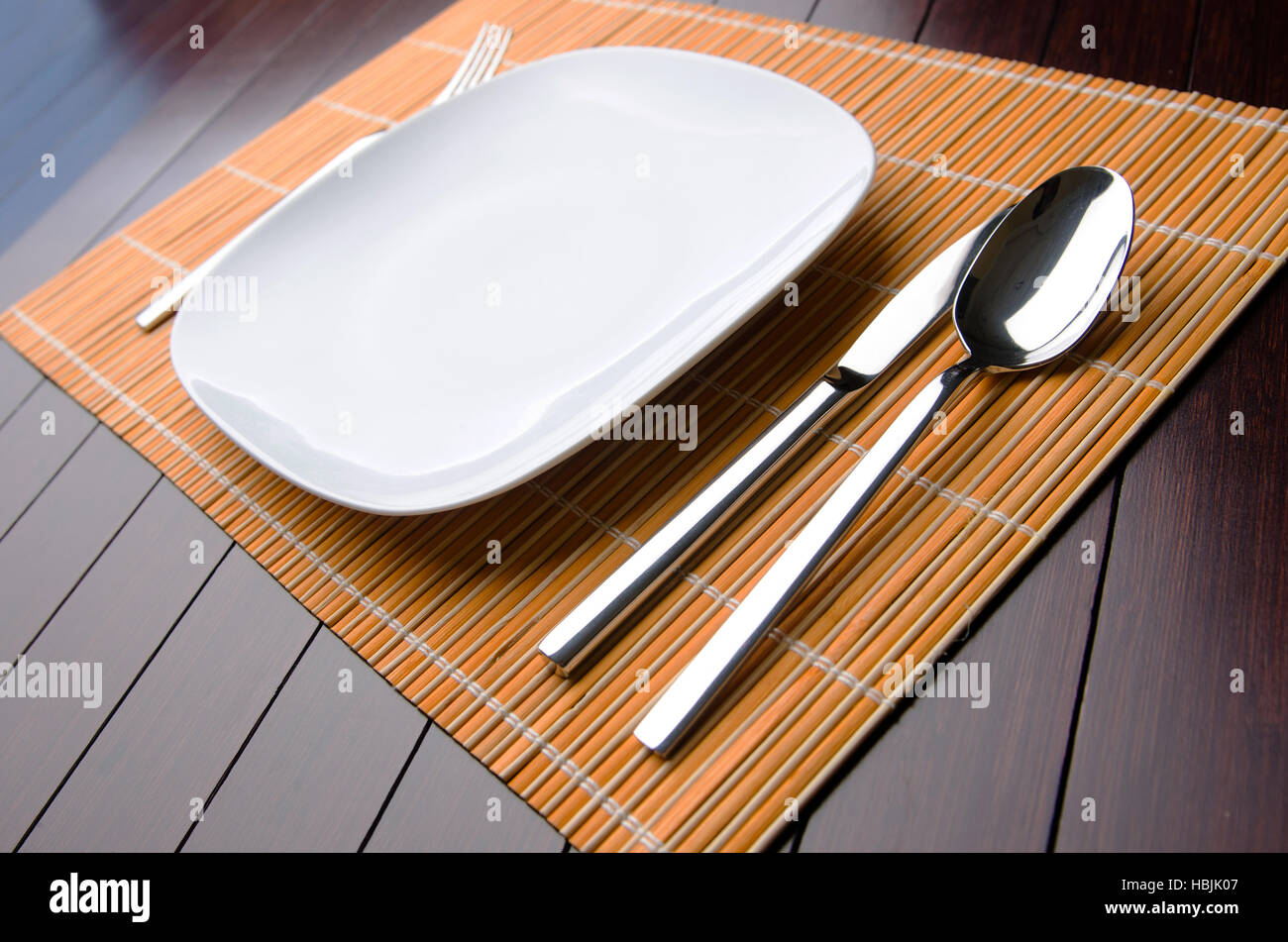 Table utensils served for the dinner Stock Photo - Alamy