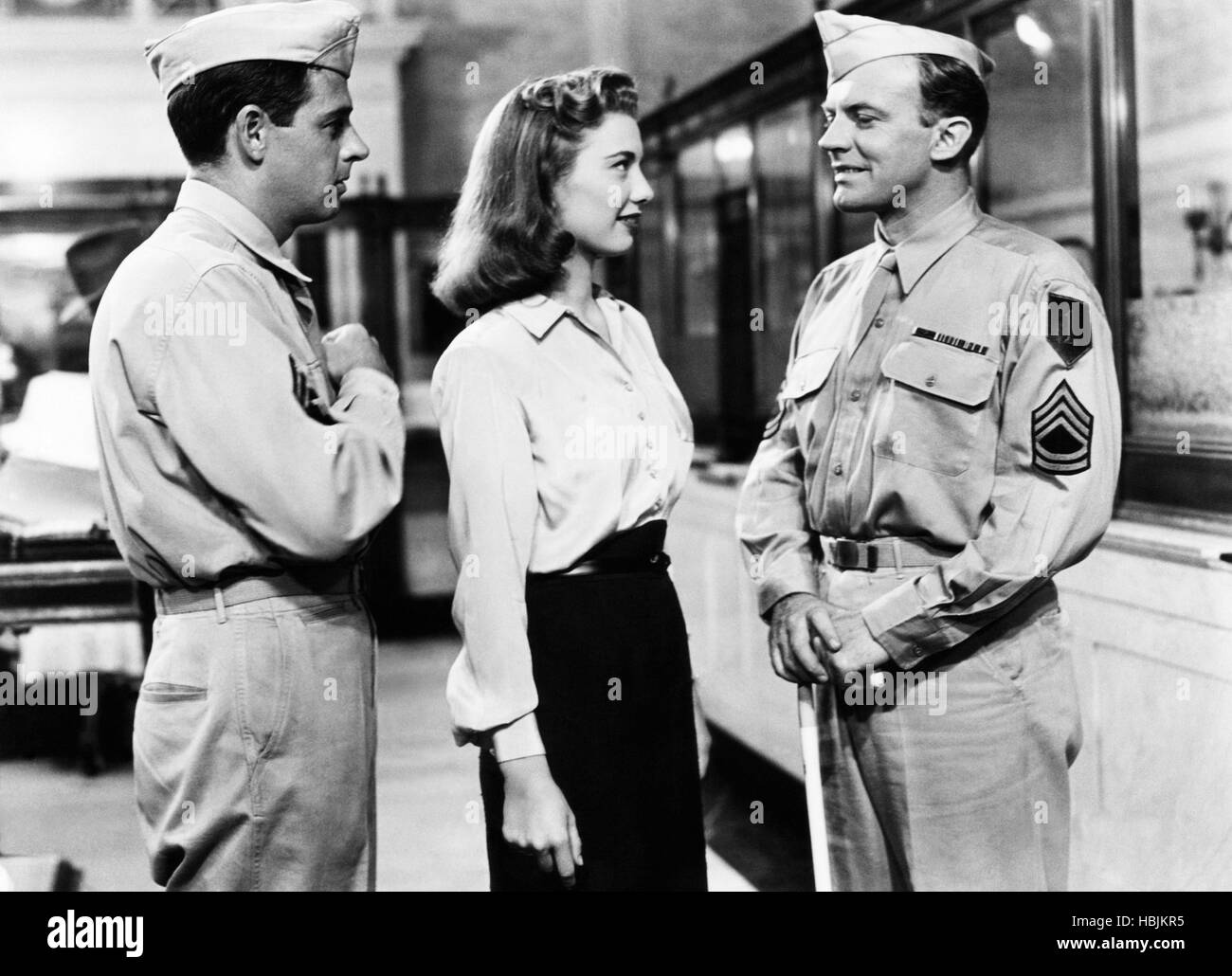 BRIGHT VICTORY, from left, Hugh Reilly, Peggy Dow, Arthur Kennedy, 1951 ...