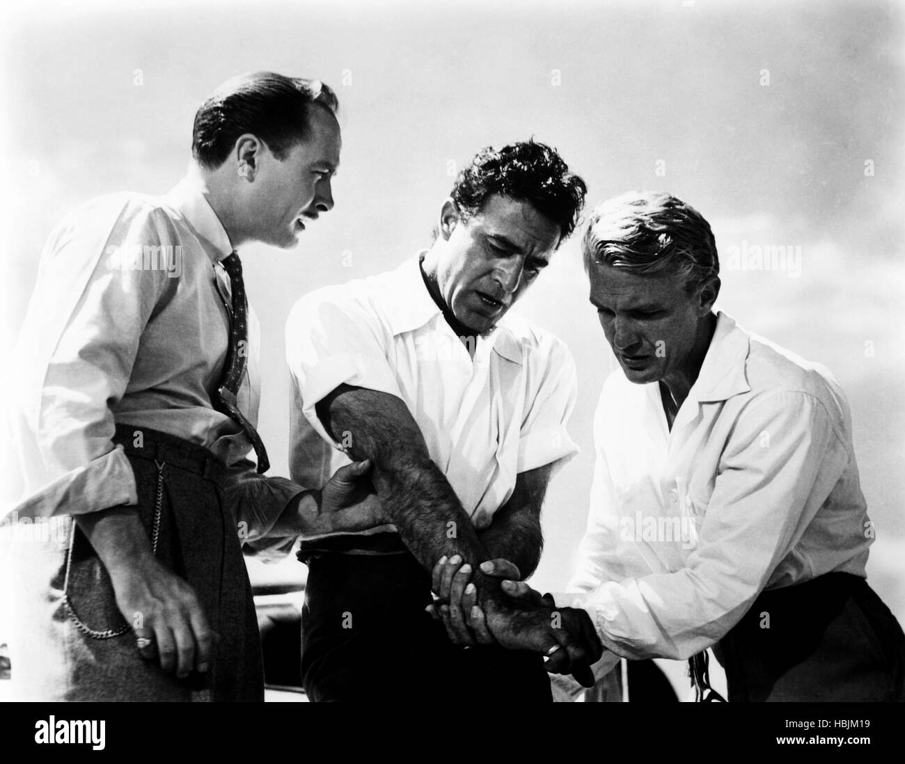 BULLFIGHTER AND THE LADY, from left, John Hubbard, Gilbert Roland ...
