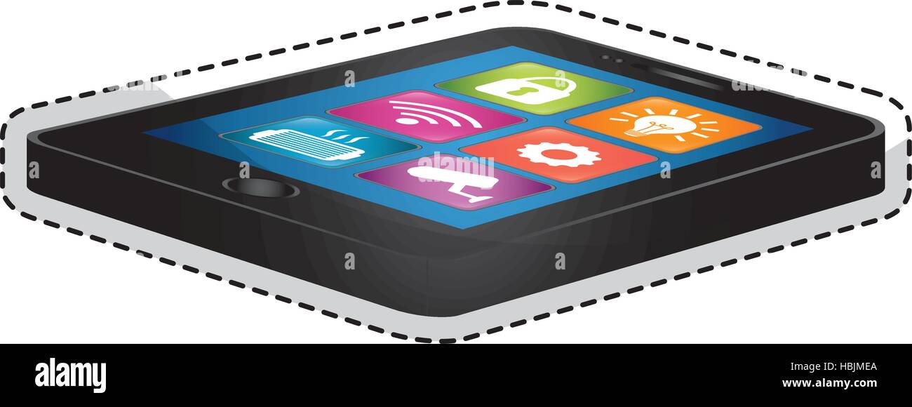 modern cellphone icon image Stock Vector Image & Art - Alamy
