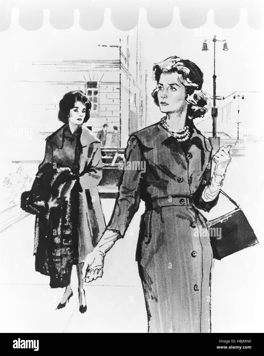 BUTTERFIELD 8, from left: Elizabeth Taylor, Dina Merrill, 1960 Stock ...