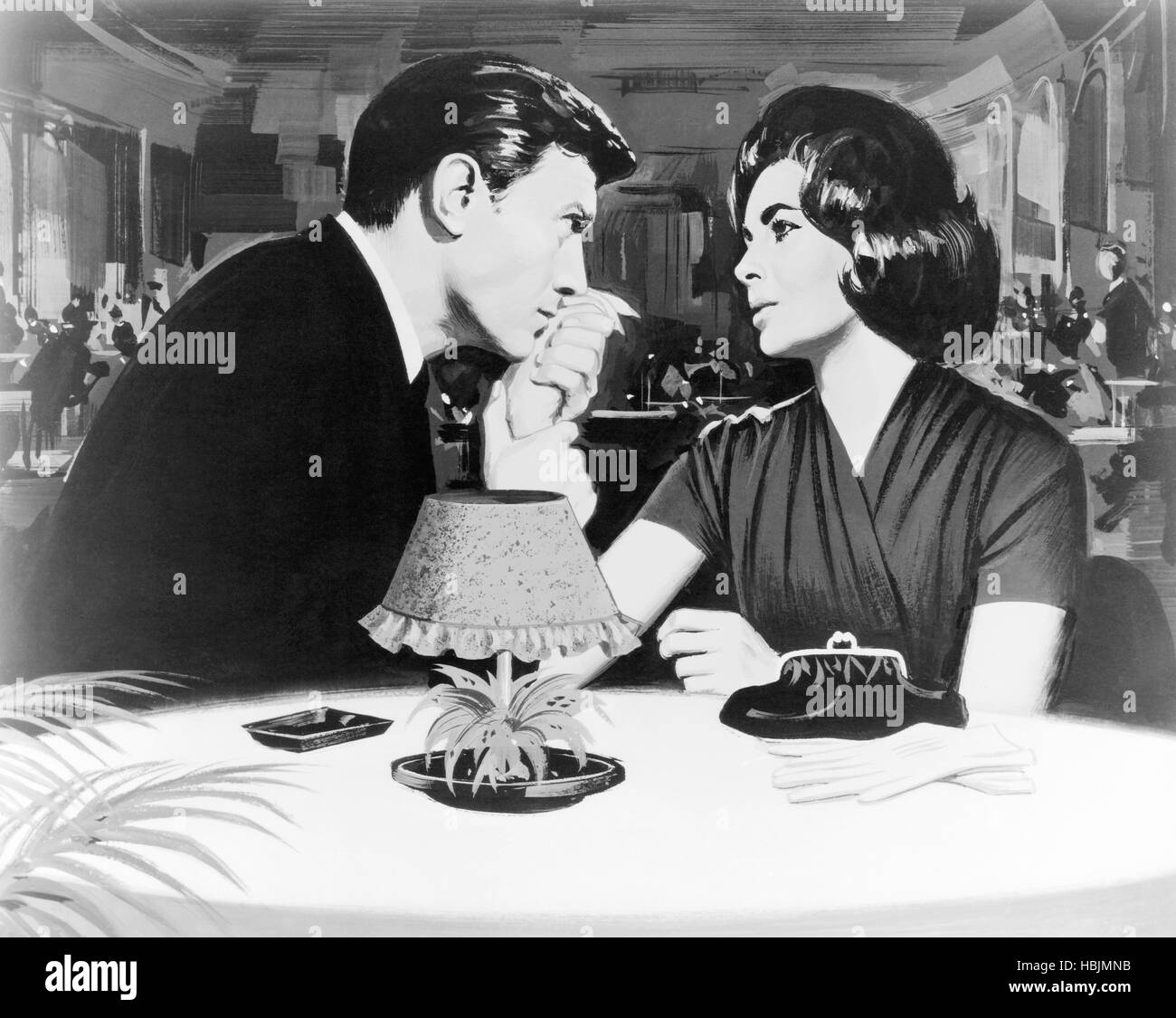 BUTTERFIELD 8, from left: Laurence Harvey, Elizabeth Taylor, 1960 Stock ...