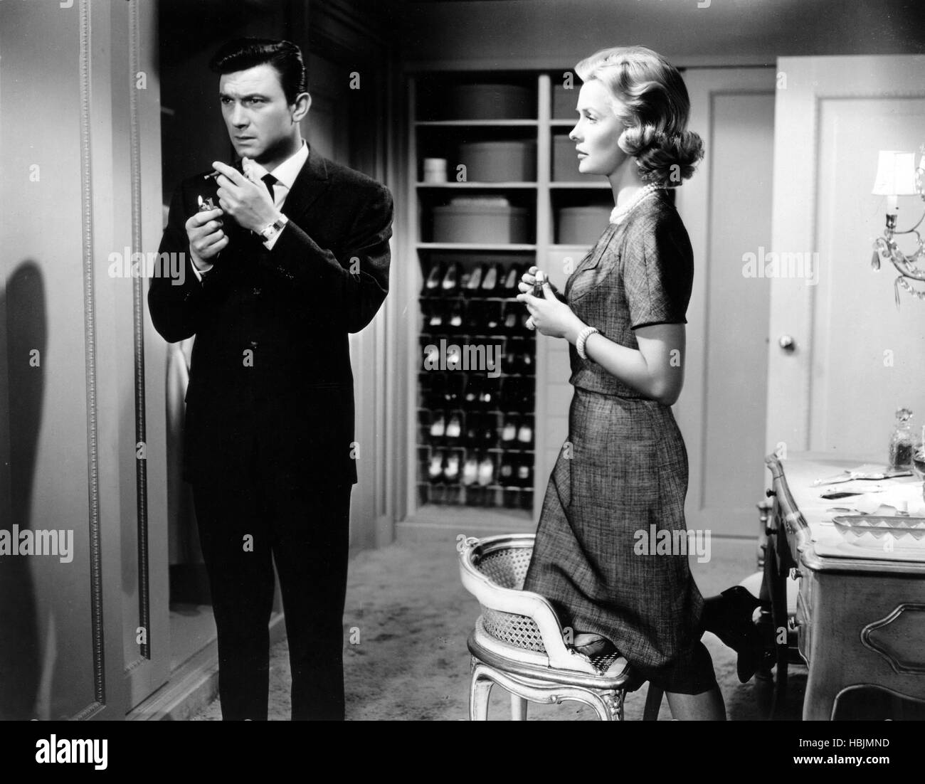 BUTTERFIELD 8, from left: Laurence Harvey, Dina Merrill, 1960 Stock ...