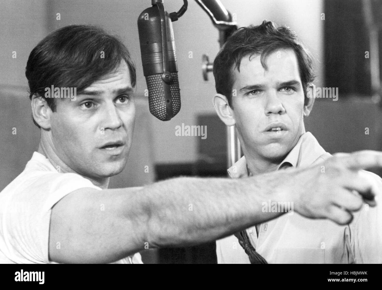 THE BUDDY HOLLY STORY, from left: Don Stroud, Charles Martin Smith ...