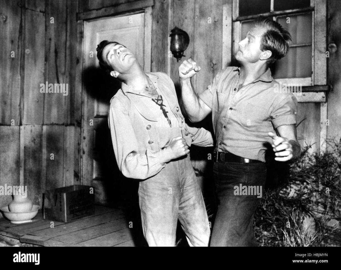 THE BUCKSKIN LADY, Gerald Mohr, Richard Denning, 1957 Stock Photo - Alamy