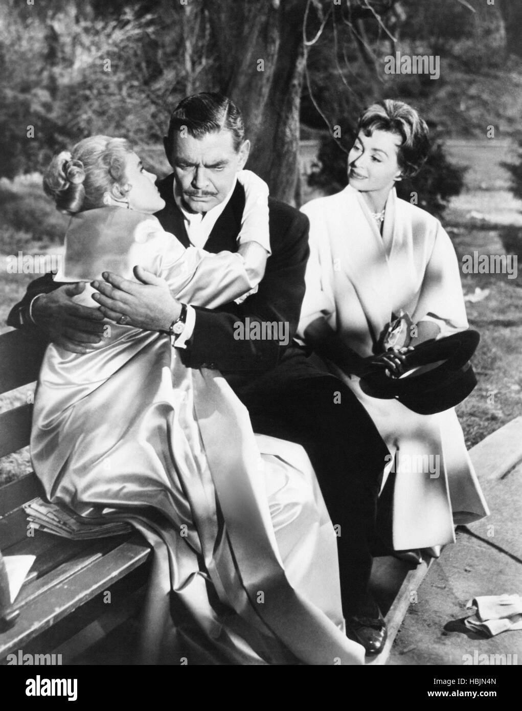 BUT NOT FOR ME, from left, Carroll Baker, Clark Gable, Lilli Palmer ...