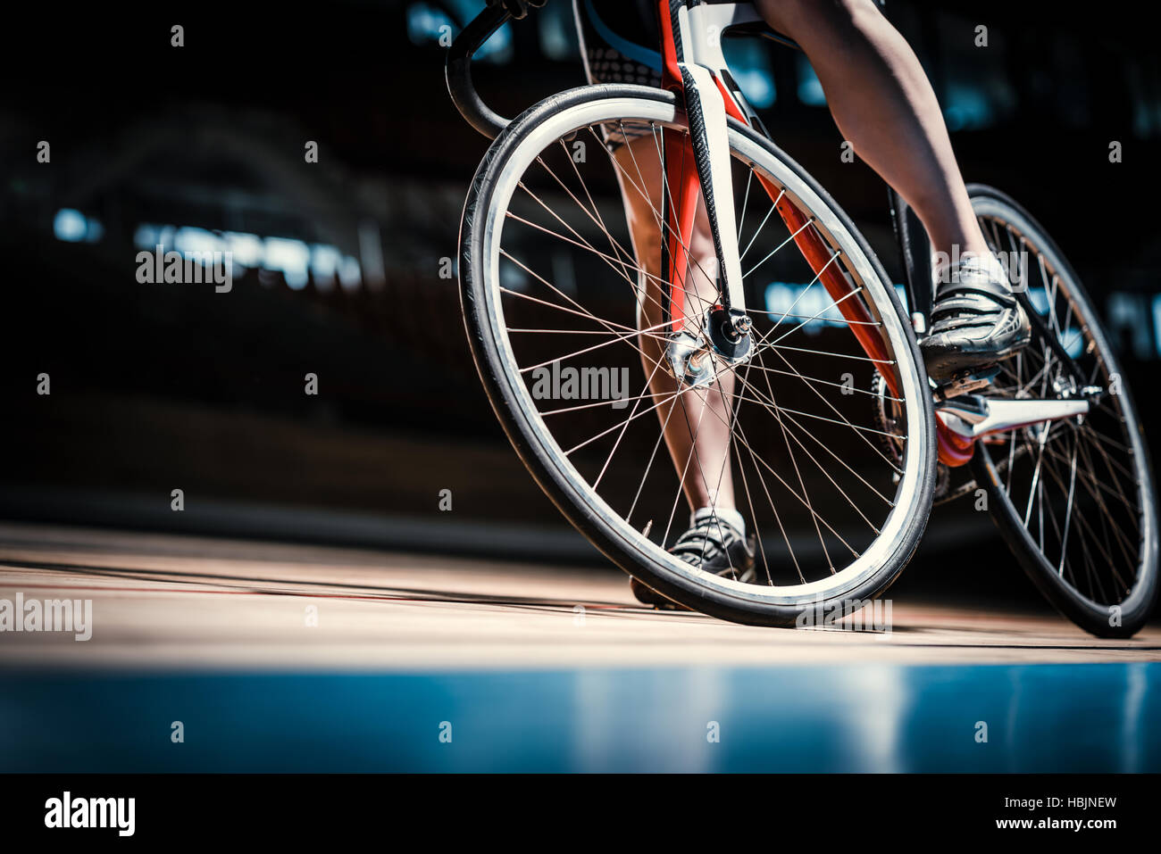 Velodrome cyclist legs hi-res stock photography and images - Alamy