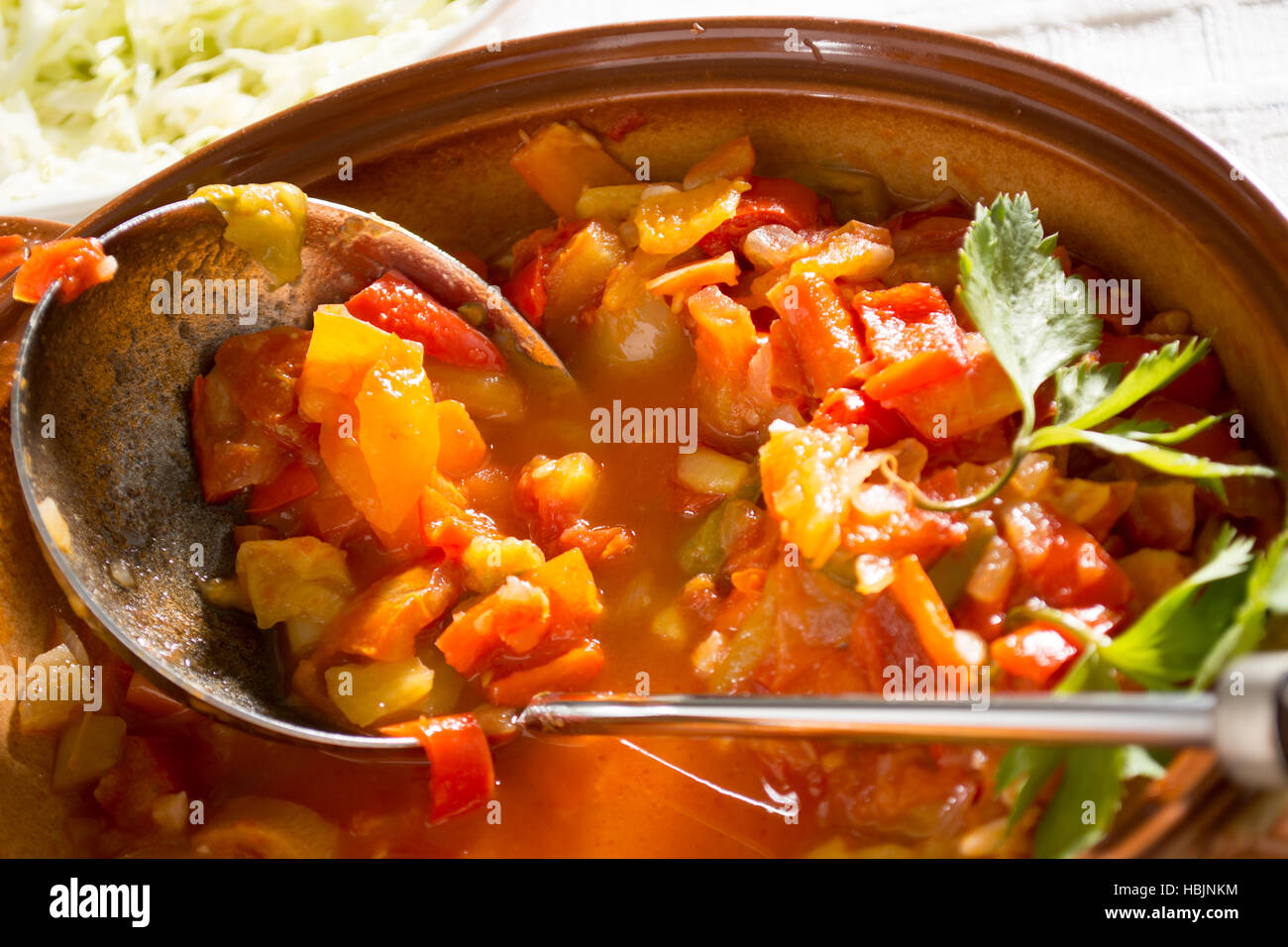 Closeup of vegan stew Stock Photo - Alamy