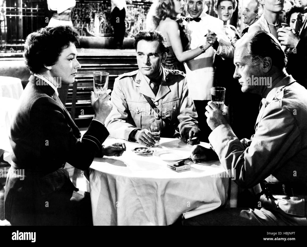 BITTER VICTORY, from left, Ruth Roman, Richard Burton, Curt Jurgens ...