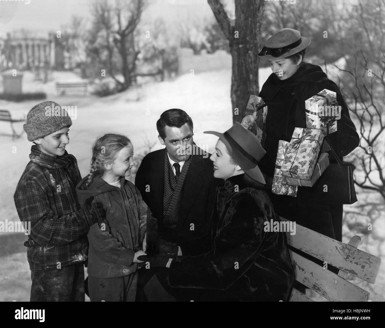 THE BISHOP'S WIFE, Karolyn Grimes, Cary Grant, Loretta Young, Elsa ...