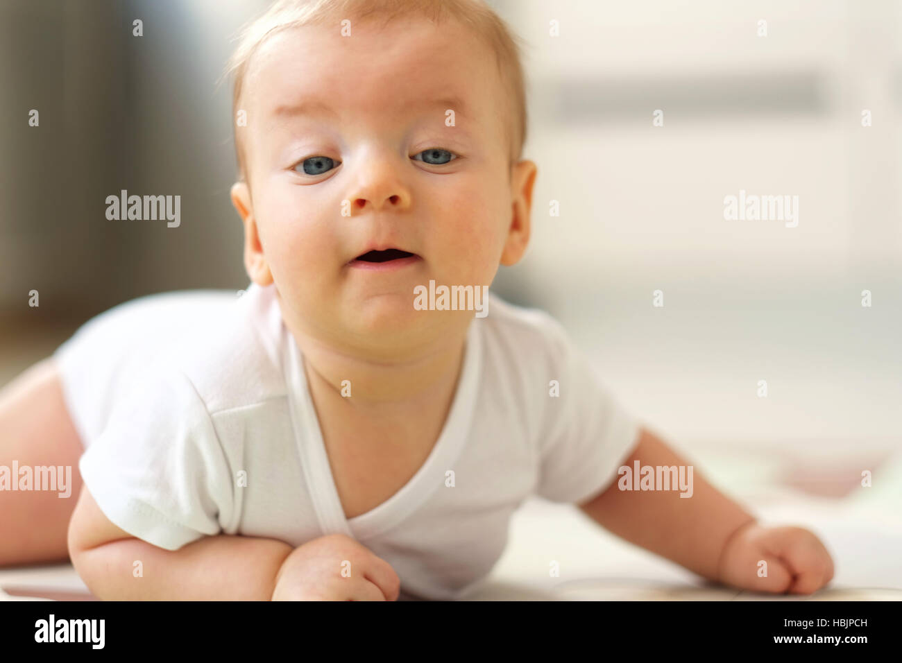Four months old baby Stock Photo - Alamy