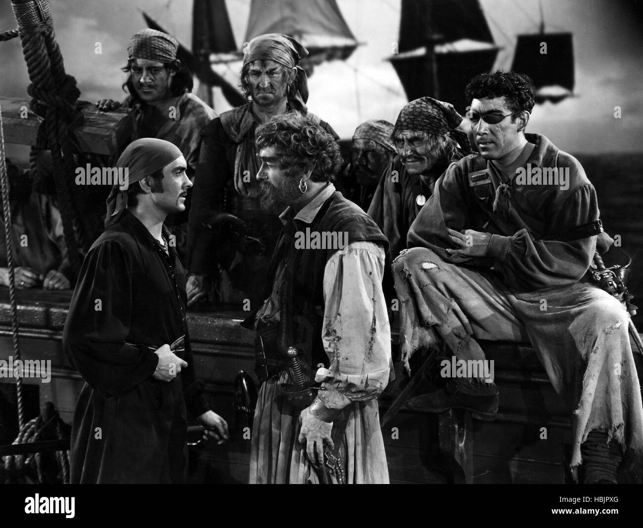 THE BLACK SWAN, Tyrone Power, George Sanders, Anthony Quinn, 1942. TM ...