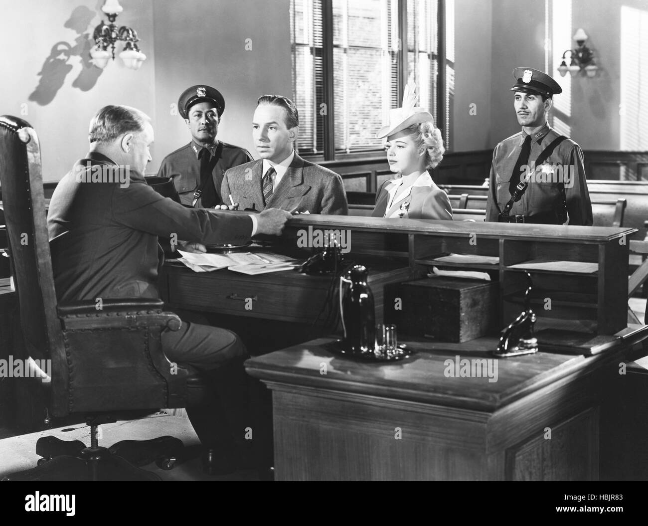 BLUE, WHITE AND PERFECT, Wade Boteler (back to camera), at bench from ...