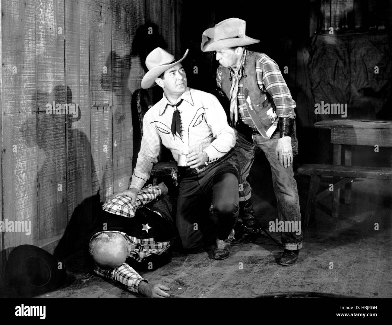 BORDER BANDITS, from left, Johnny Mack Brown, Raymond Hatton, 1946 ...