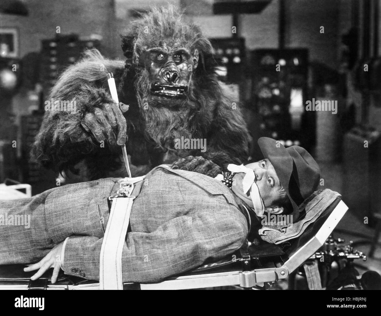 THE BOWERY BOYS MEET THE MONSTERS, Steve Calvert, (gorilla), Leo Gorcey ...