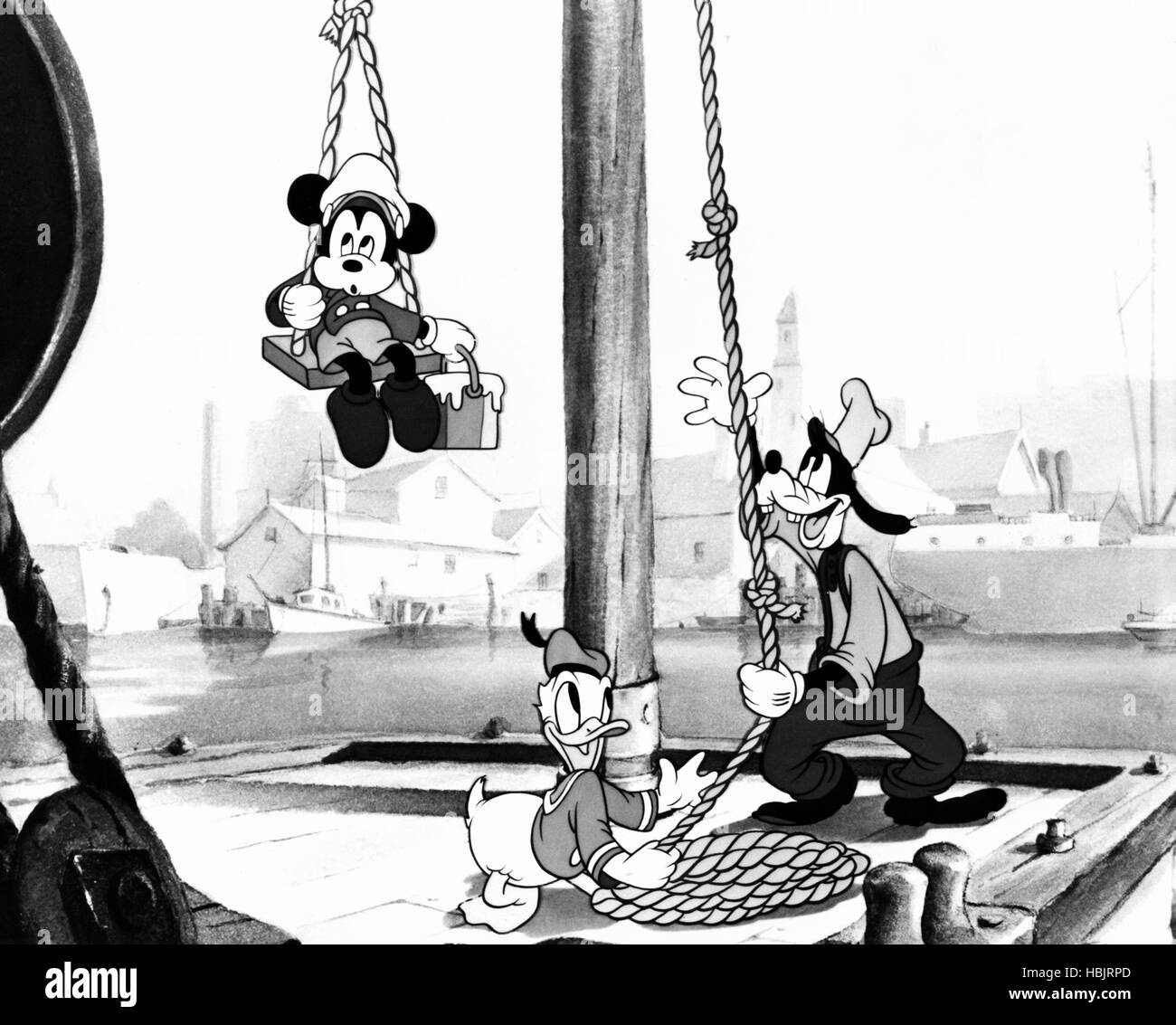 BOAT BUILDERS, from left: Mickey Mouse, Donald Duck, Goofy, 1938 Stock ...