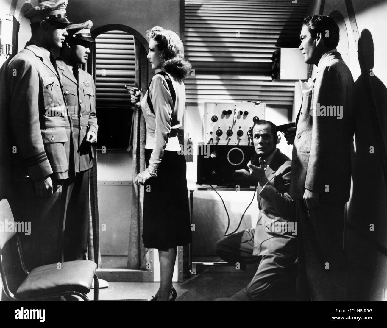 BOMBAY CLIPPER, from left, Charles Lang, Turhan Bey, Maria Montez ...