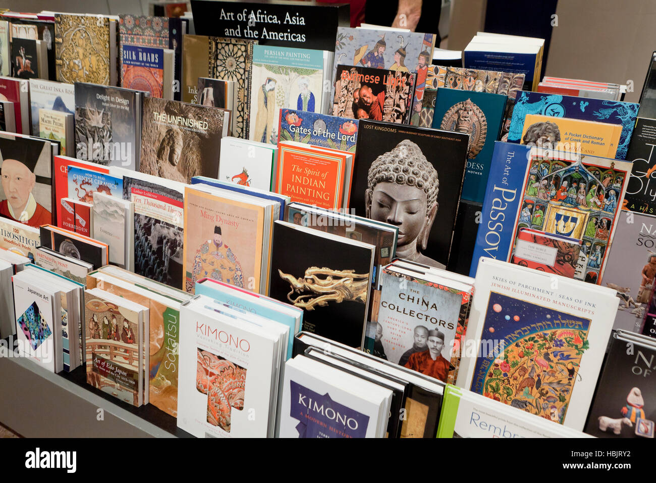Asian art books section at bookstore - USA Stock Photo - Alamy
