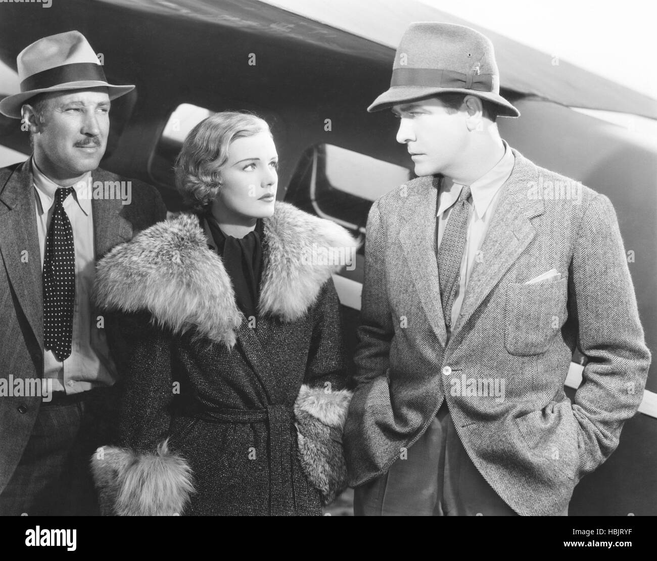 BORDER FLIGHT, from left: Donald Kirke, Frances Farmer, Grant Withers, 1936 Stock Photo - Alamy