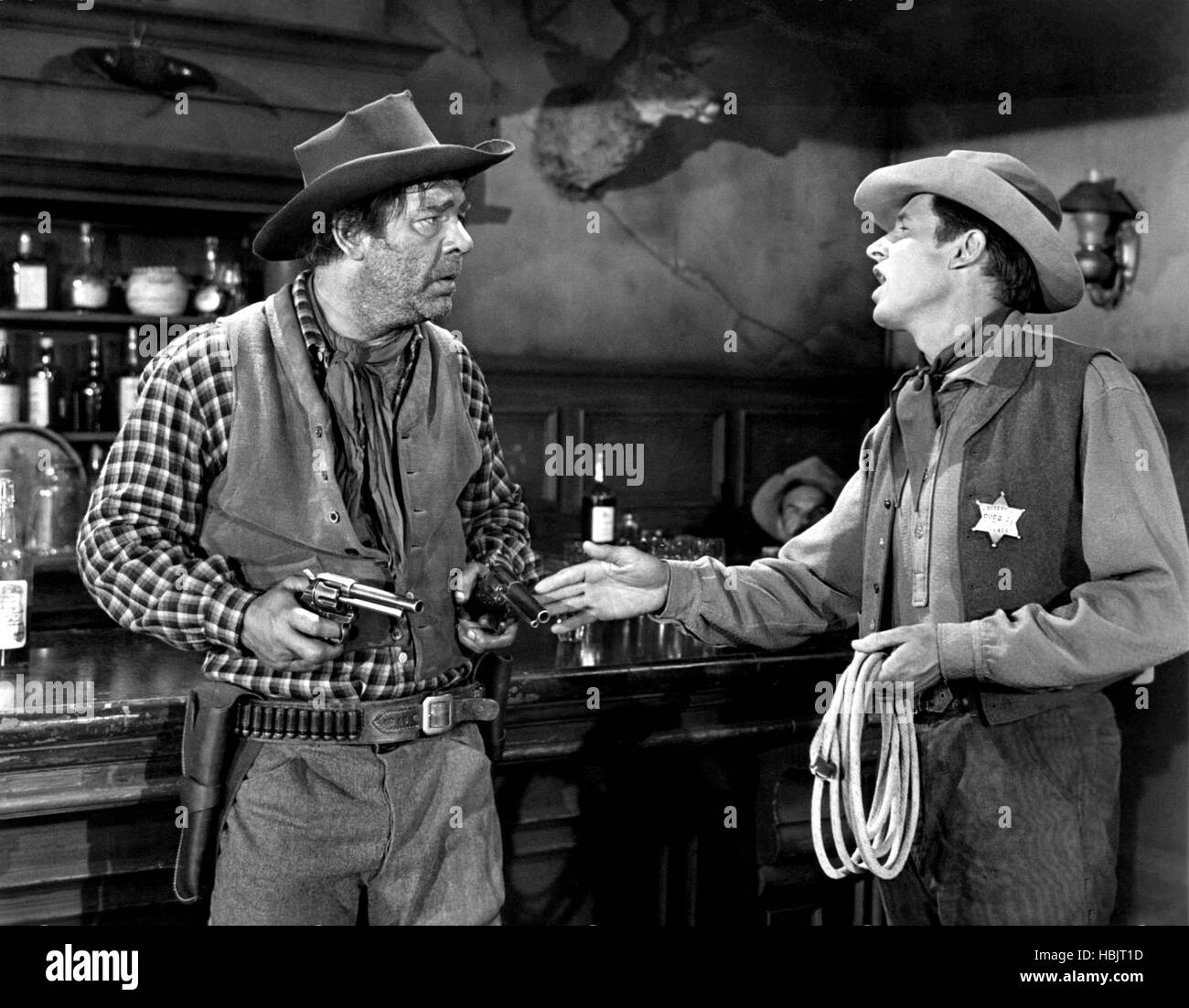 THE BOY FROM OKLAHOMA, Lon Chaney Jr., Will Rogers Jr., 1954 Stock ...