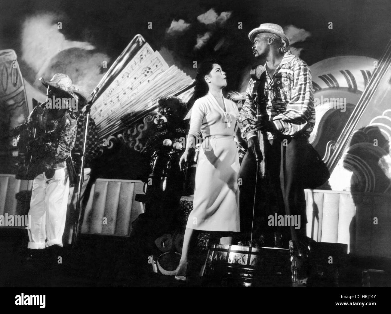 BOP GIRL GOES CALYPSO, (aka BOP GIRL), from left, Judy Tyler, Lord Flea ...