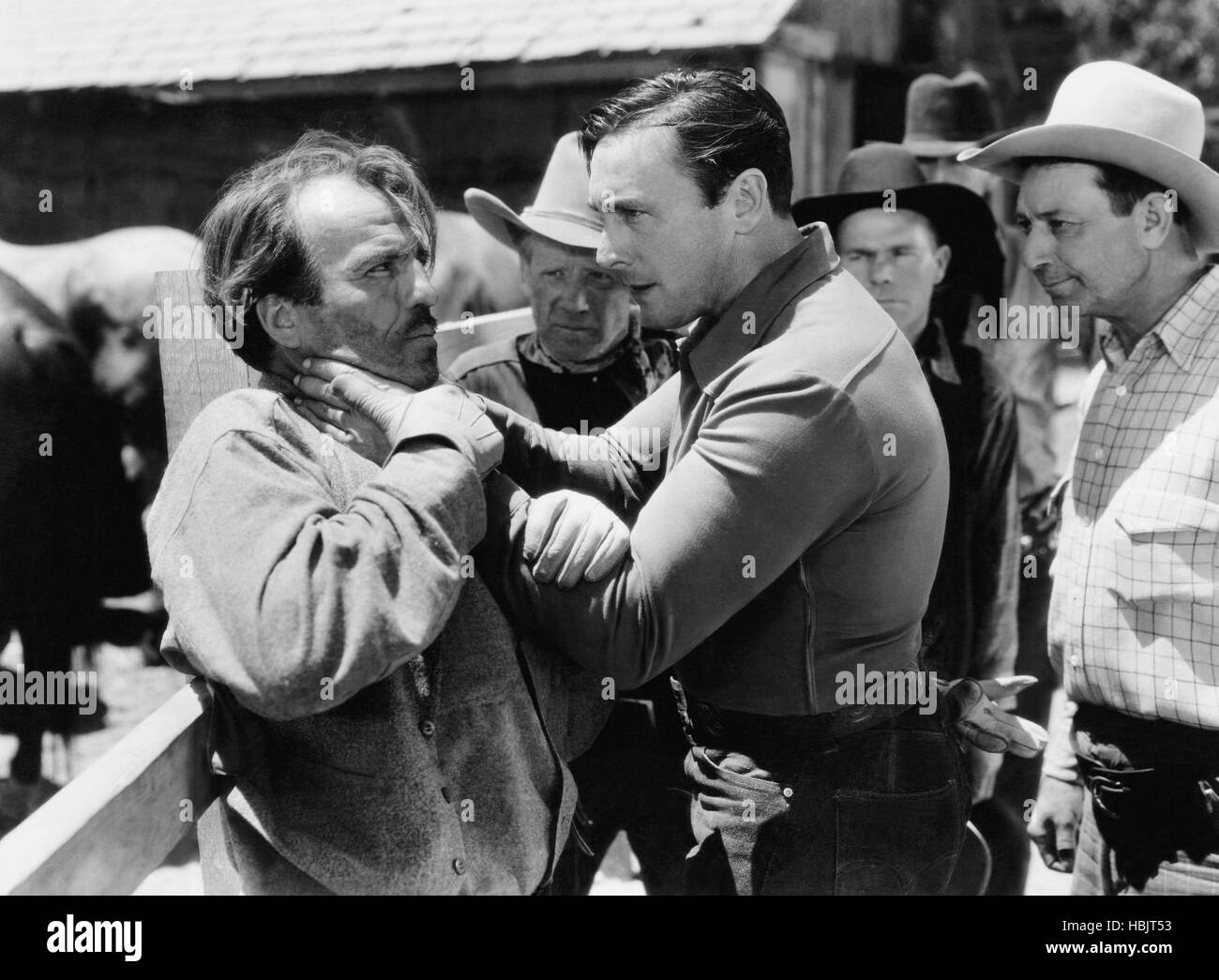 BORDER G-MAN, front second from left: George O'Brien, 1938 Stock Photo ...