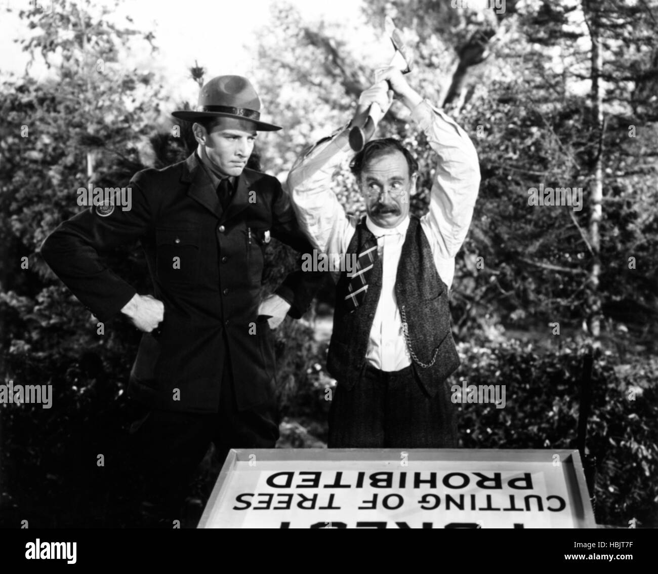 BOOBS IN THE WOODS, from left: Bruce Bennett, Andy Clyde, 1940 Stock Photo - Alamy
