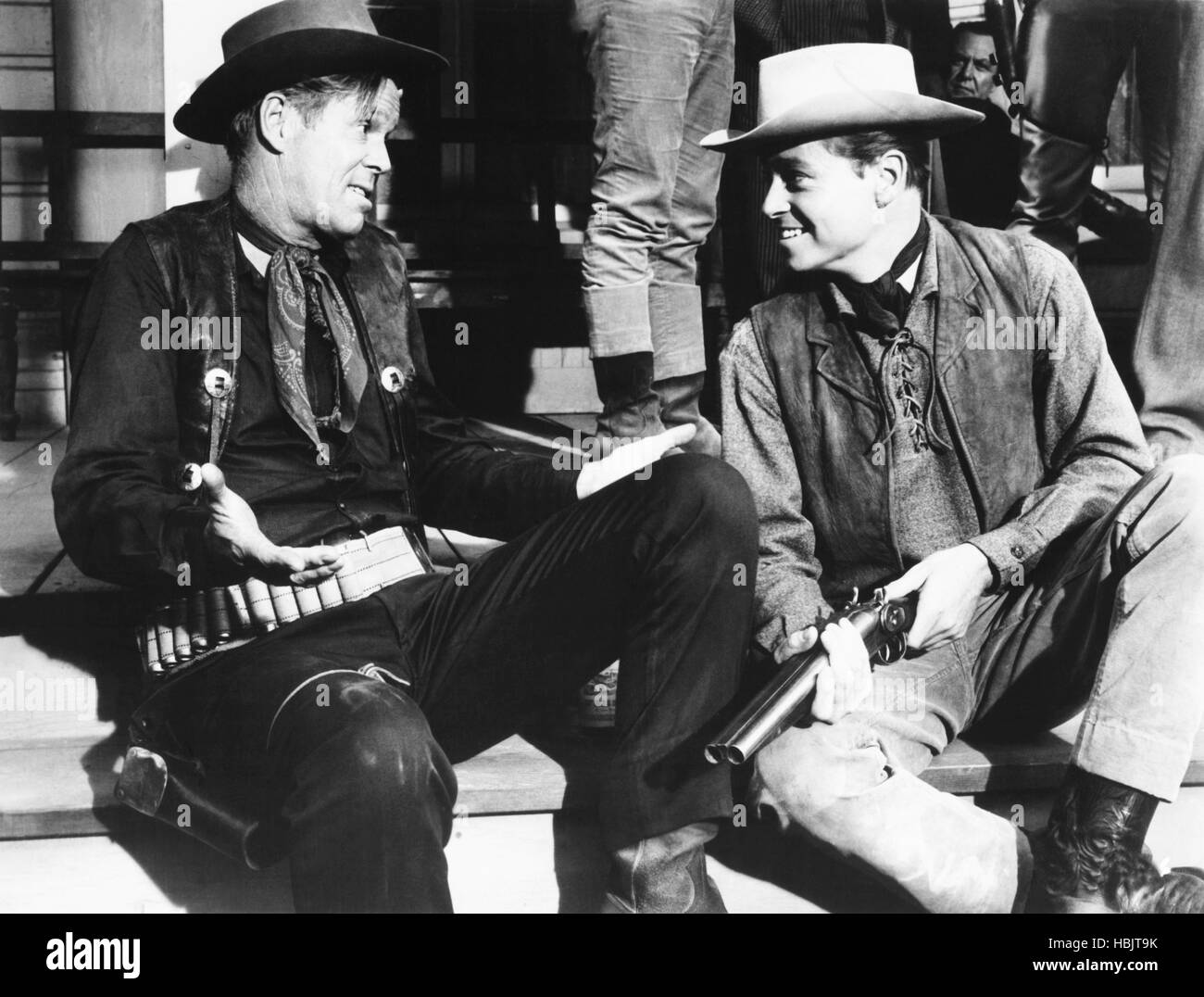 THE BOUNTY KILLER, from left: Dan Duryea, Peter Duryea, 1965 Stock ...