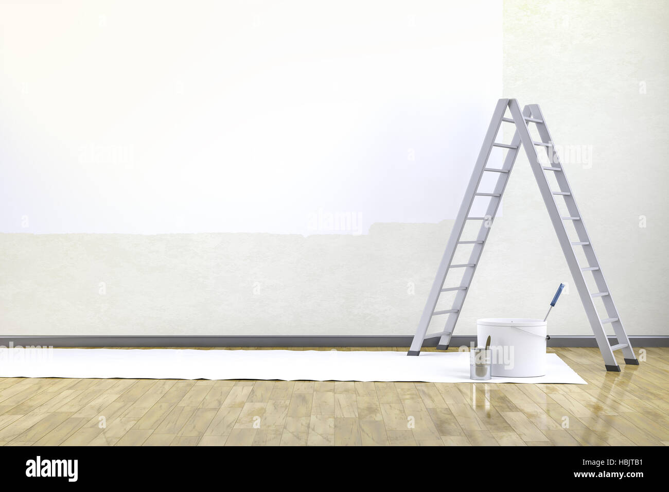 room with a ladder Stock Photo - Alamy