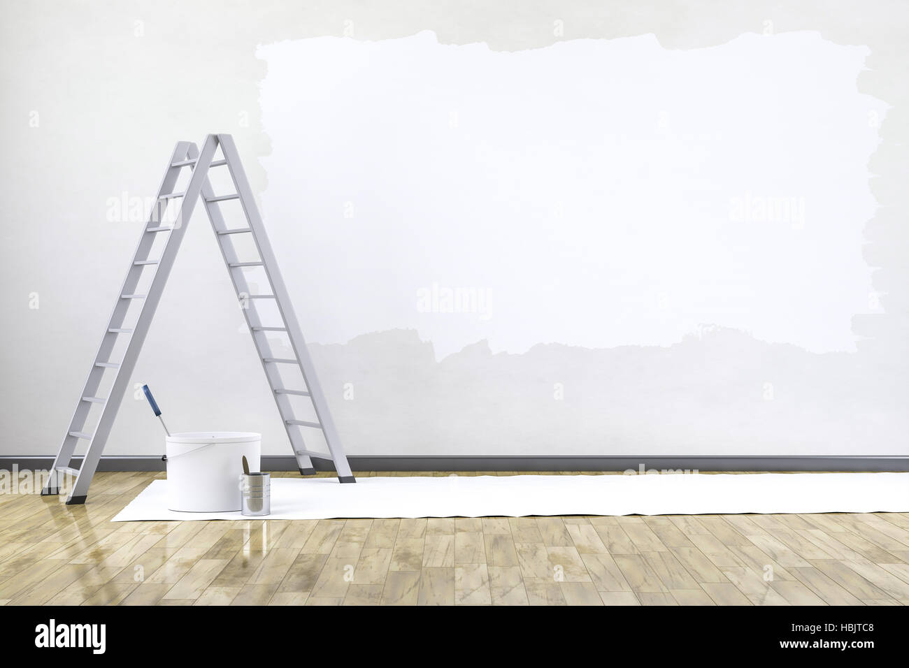 room with a ladder Stock Photo - Alamy